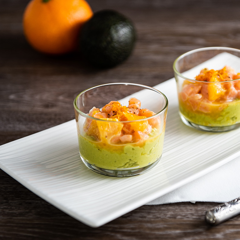 Fraîcheur De Saumon Au Guacamole Saumon Écossais Label Rouge